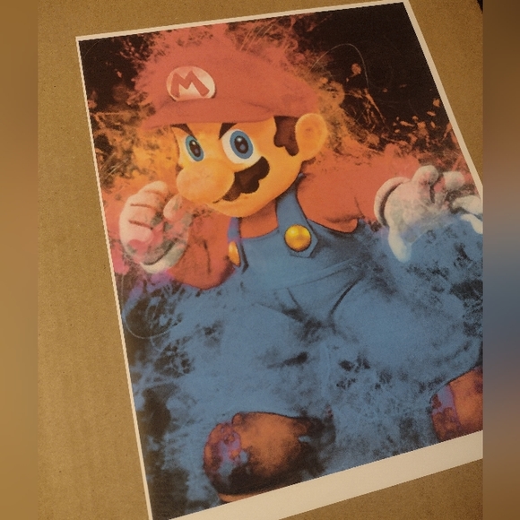 epson | Other | Brand New Super Mario 85x1 Glossy Color Art Walllocker ...